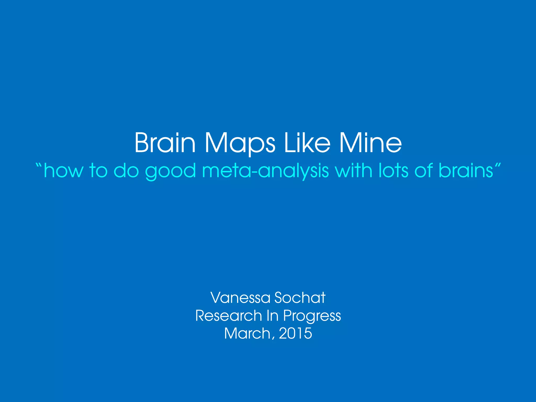 Research in Progress Presentation | PDF