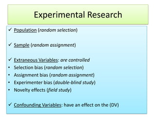 Research in Psychology | PPTX