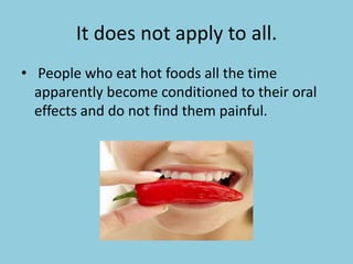 Why do we cry when we eat Spicy Foods | PPTX