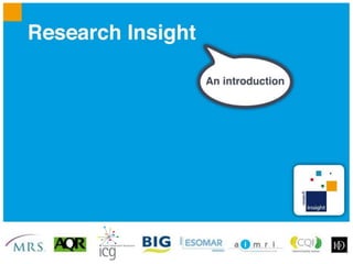 Research insight - introduction | PPT