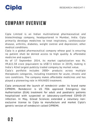 Research Report on Cipla Limited | PDF