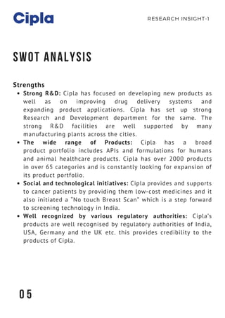 Research Report on Cipla Limited | PDF