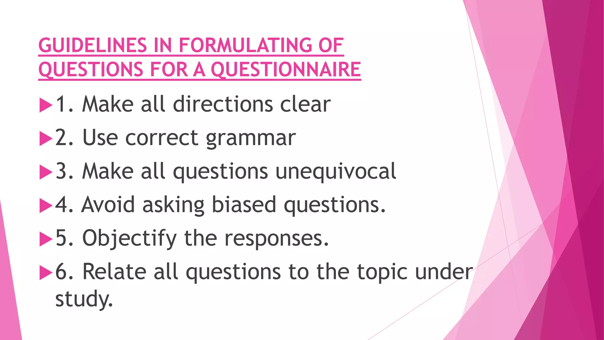 Research instrument | PPTX