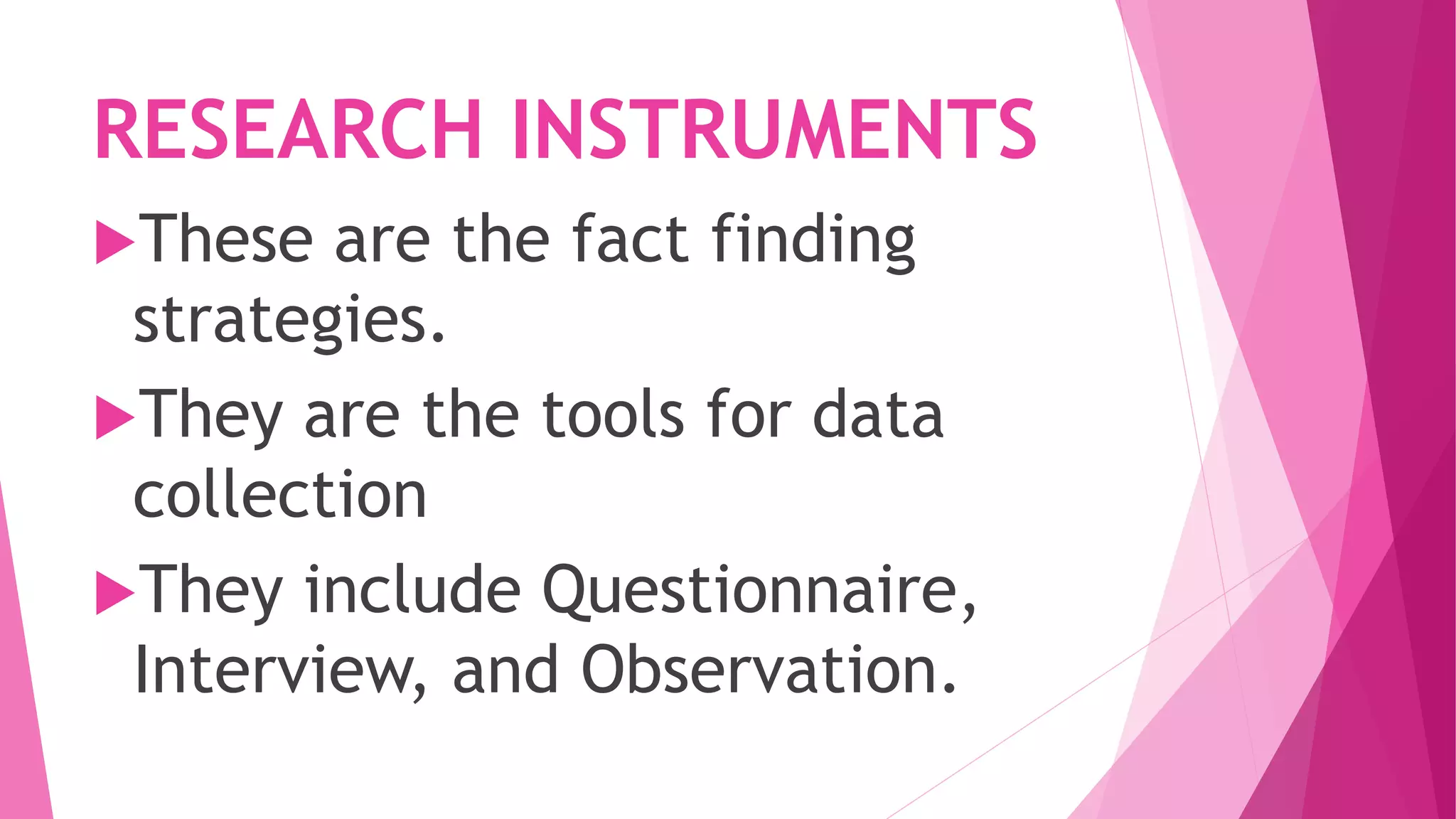 Research instrument | PPTX