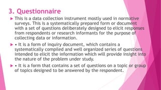 Research instrument | PPTX