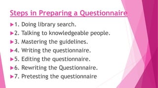 Research instrument | PPTX