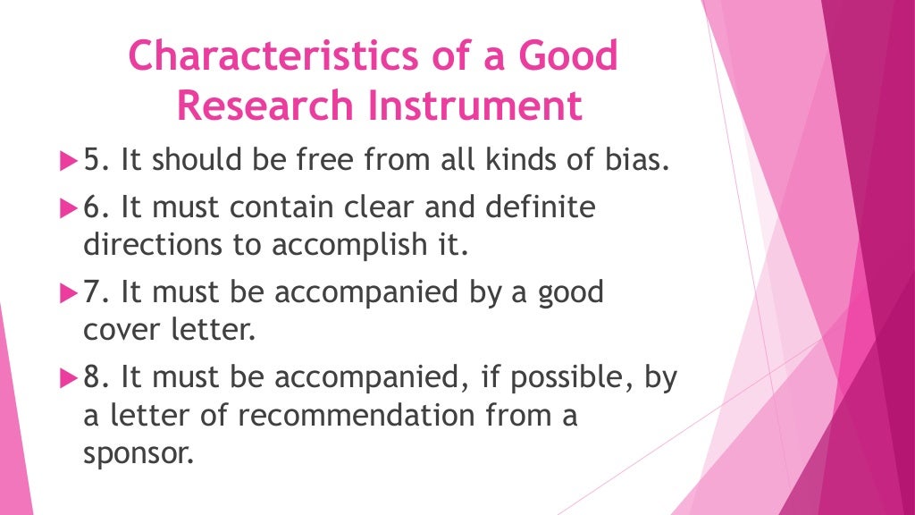 Research Instrument Research Instrument