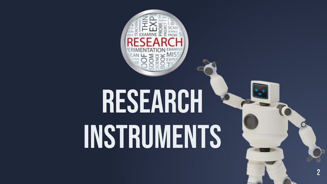 RESEARCH INSTRUMENT.pptx | Educational Assessment | Education
