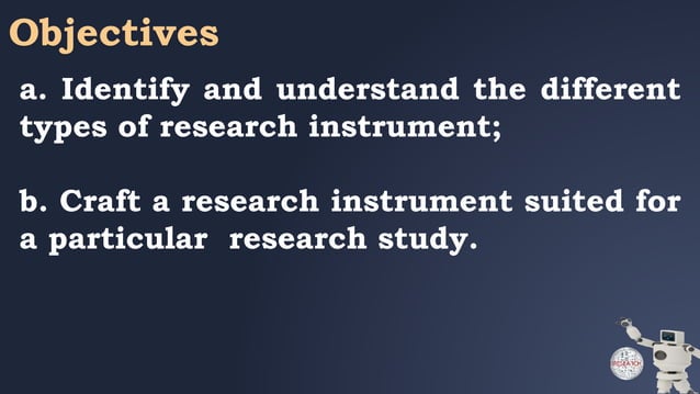 RESEARCH INSTRUMENT.pptx | Educational Assessment | Education