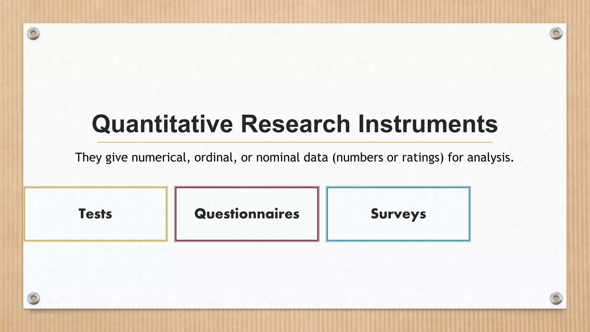 Research instruments | PPTX