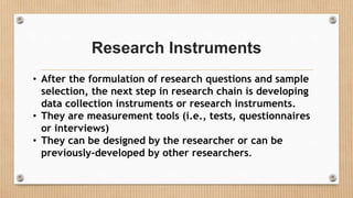 Research instruments | PPTX