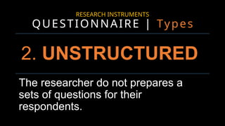 RESEARCH INSTRUMENTS (Quantitative Research).pptx
