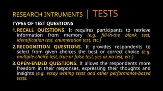 RESEARCH INSTRUMENTS (Quantitative Research).pptx