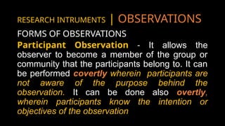 RESEARCH INSTRUMENTS (Quantitative Research).pptx