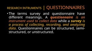 RESEARCH INSTRUMENTS (Quantitative Research).pptx