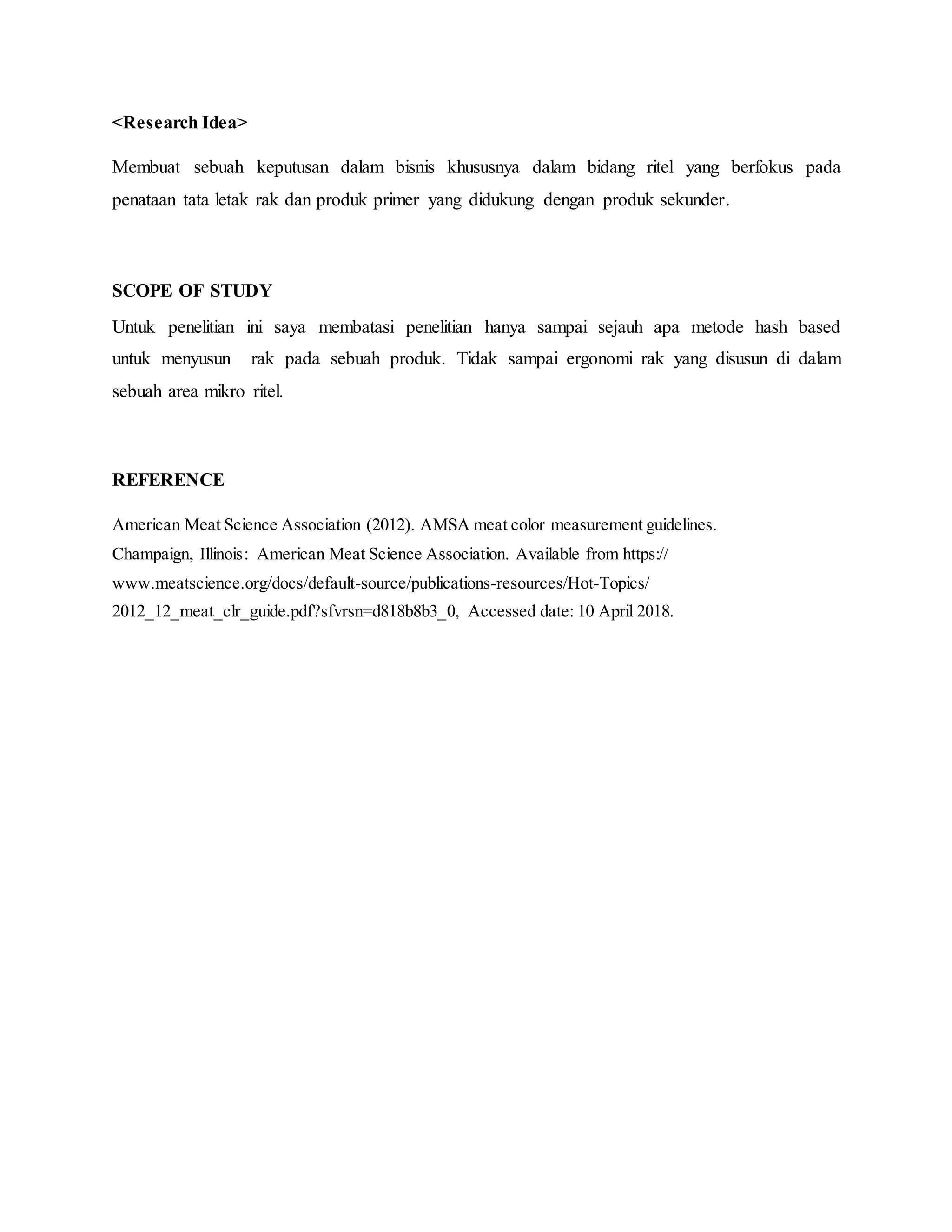 Research intent | DOCX