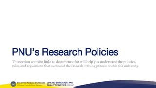 Research in the PNU Context Module - Reading Education.pptx