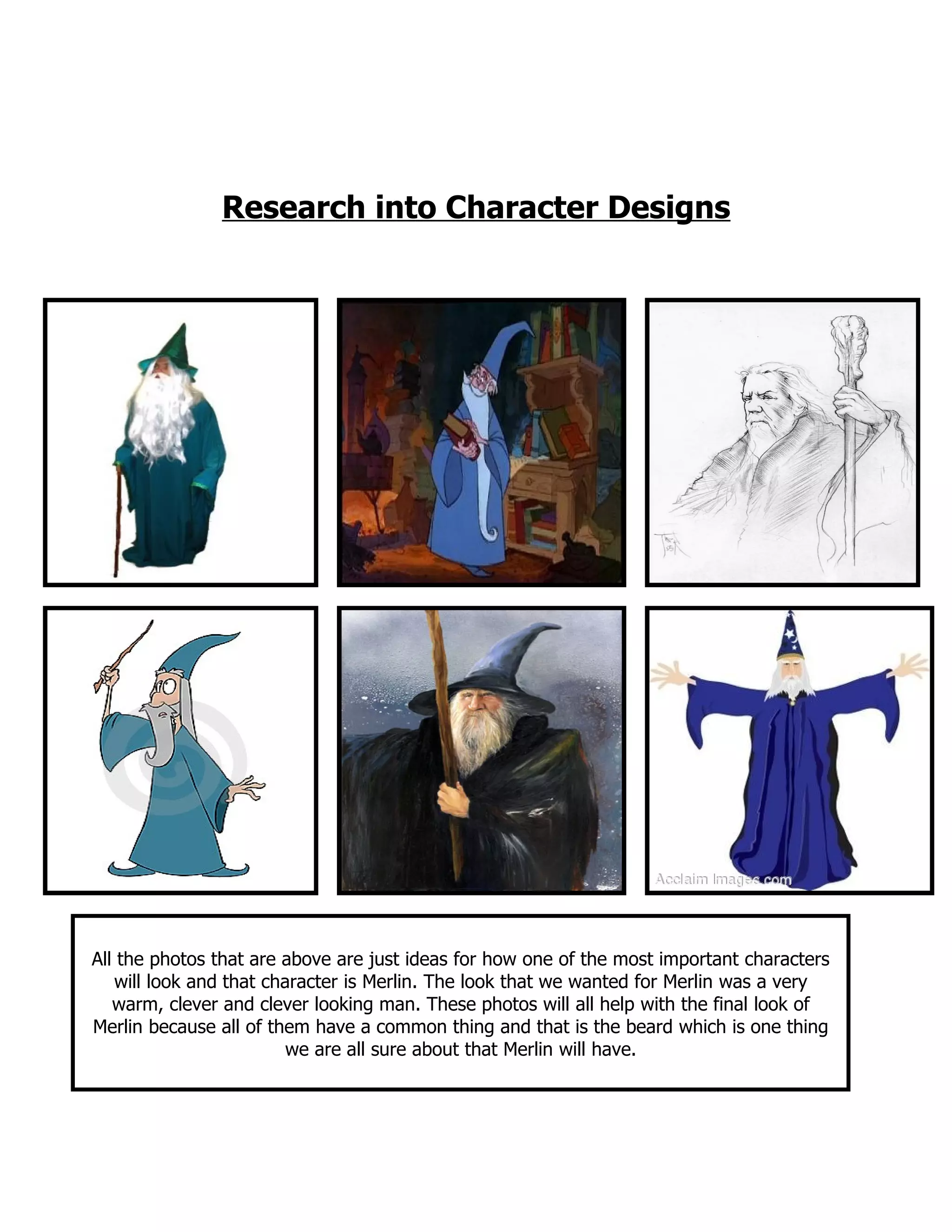 Research into Characters-Merlin | DOC
