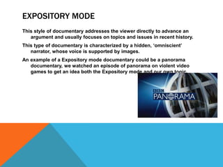 Research into documentaries | PPTX | Documentary | Genres