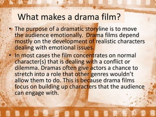 Research into drama film genre! | PPTX