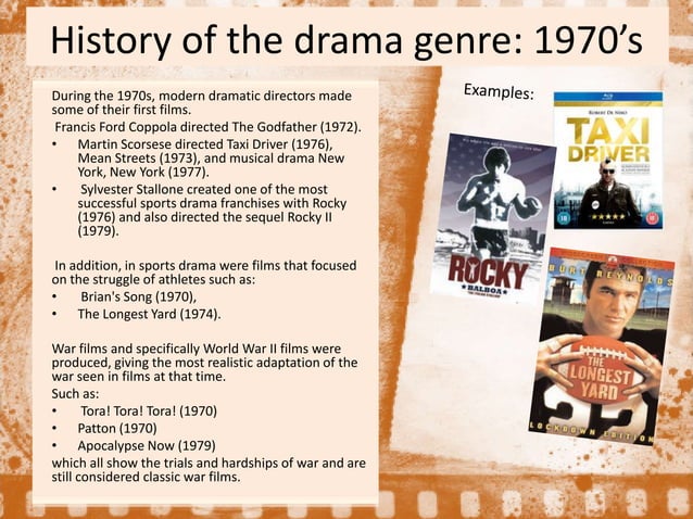 Research into drama film genre!