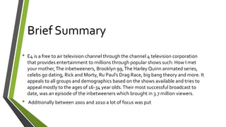 Research into e4 | PPT