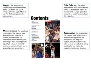Research into existing sport magazines | PPTX