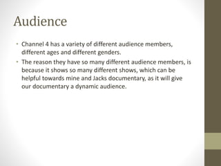 Research into institution%2c it’s audience and values | PPTX