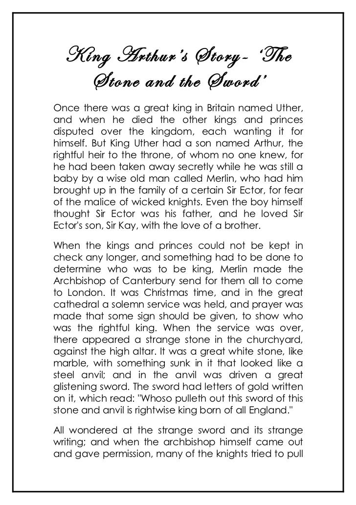 Research Into King Arthur's Story