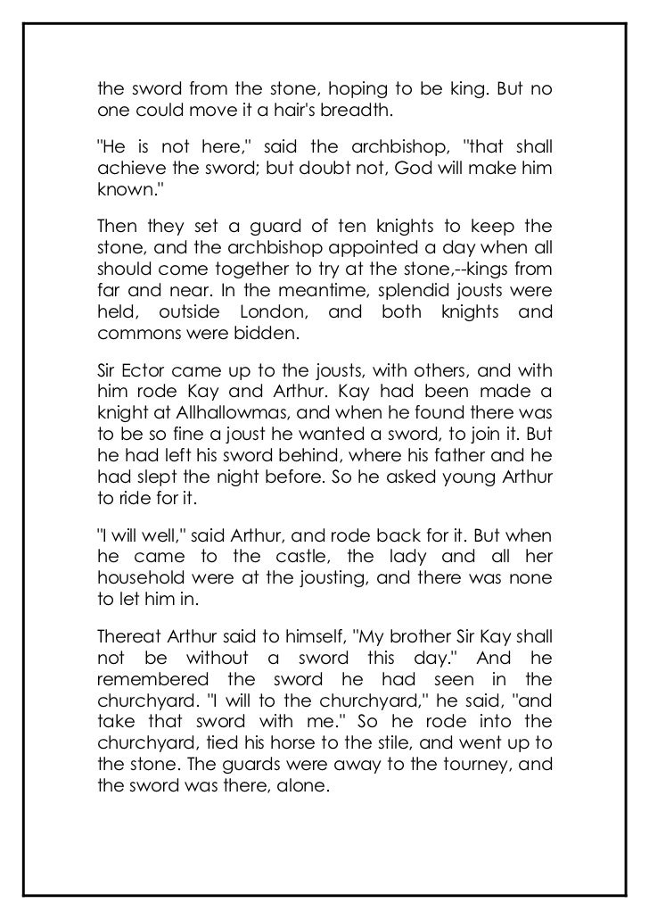 Research Into King Arthur's Story