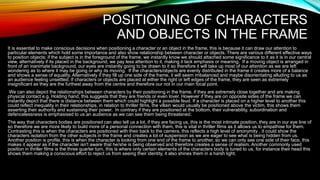 Research into location and mise-en-scene in a thriller films | PPTX