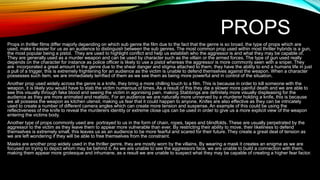 Research into location and mise-en-scene in a thriller films | PPTX ...