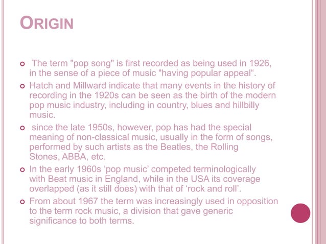 Research into music genre | PPT | Free Download