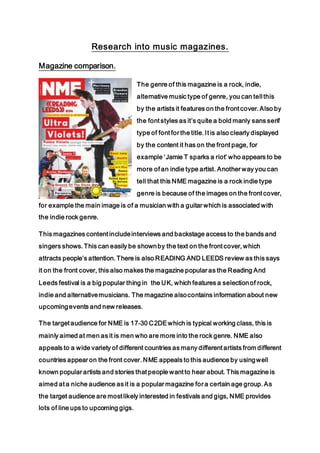 Research into music magazines | PDF