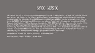 Research into record labels | PPT