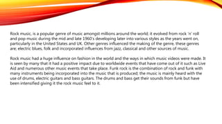 Research into rock music | PPT