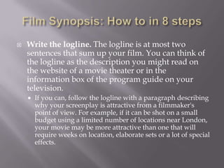 Research into typical synopsis | PPTX