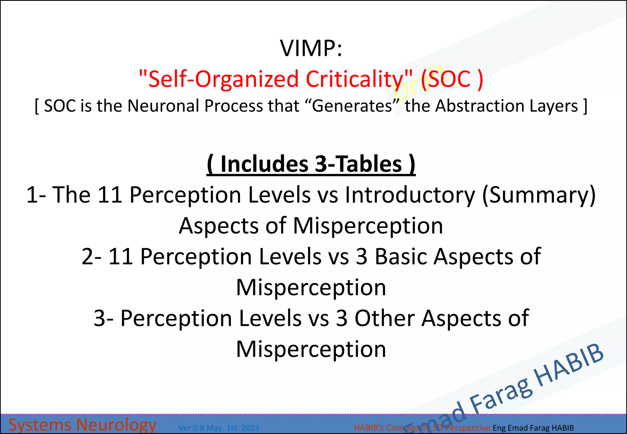 Research Issue, Human Brain, Perceptual Control Theory PCT, 11-Layers, Missing some Layer ...
