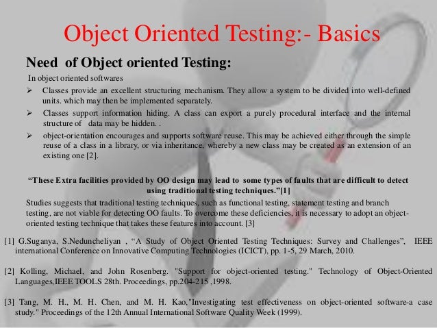 Research issues in object oriented software testing