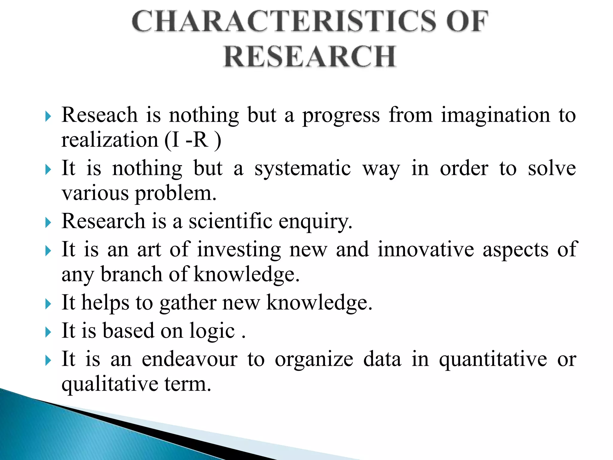 Research, its meaning and concept | PPT