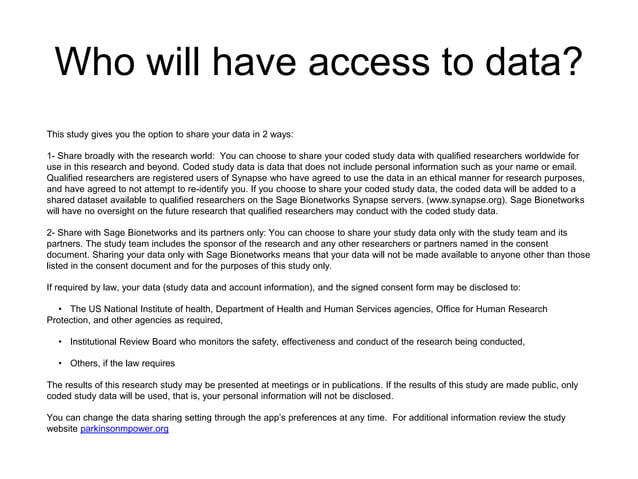 Apple ResearchKit | PPTX | Computer Software and Applications | Computing