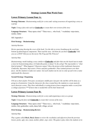 Researchlearningstrategylessonplans lowerprimary | DOC | Educational ...