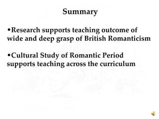 Gothic Romanticism: Research Led Teaching Presentation | PPS