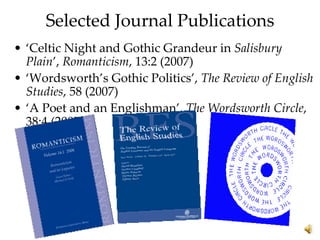 Gothic Romanticism: Research Led Teaching Presentation | PPS