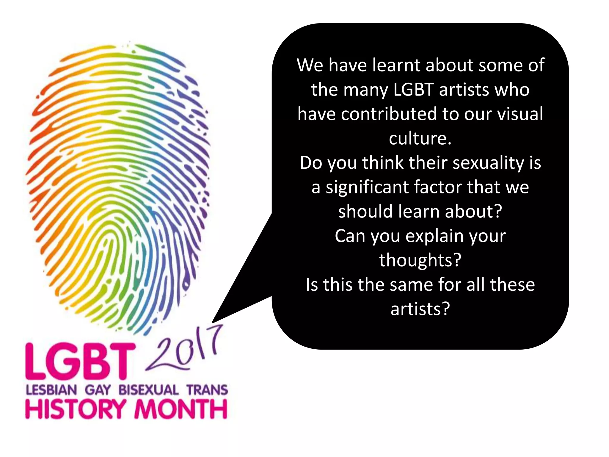 LGBT history month research lesson 2017 | PPT