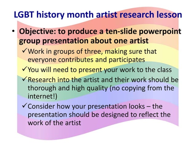 LGBT history month research lesson 2017 | PPT
