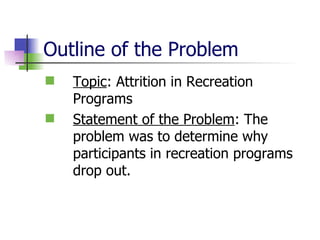 Research lesson problem statement | PPT