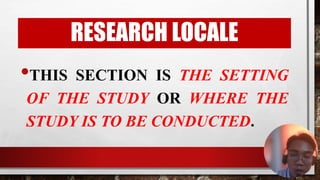 RESEARCH LOCALE BY MAED MATHEMATICSSSSSS | PPTX