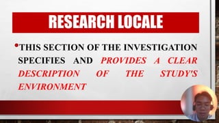 RESEARCH LOCALE BY MAED MATHEMATICSSSSSS | PPTX