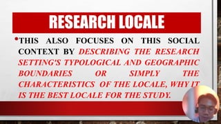 RESEARCH LOCALE BY MAED MATHEMATICSSSSSS | PPTX